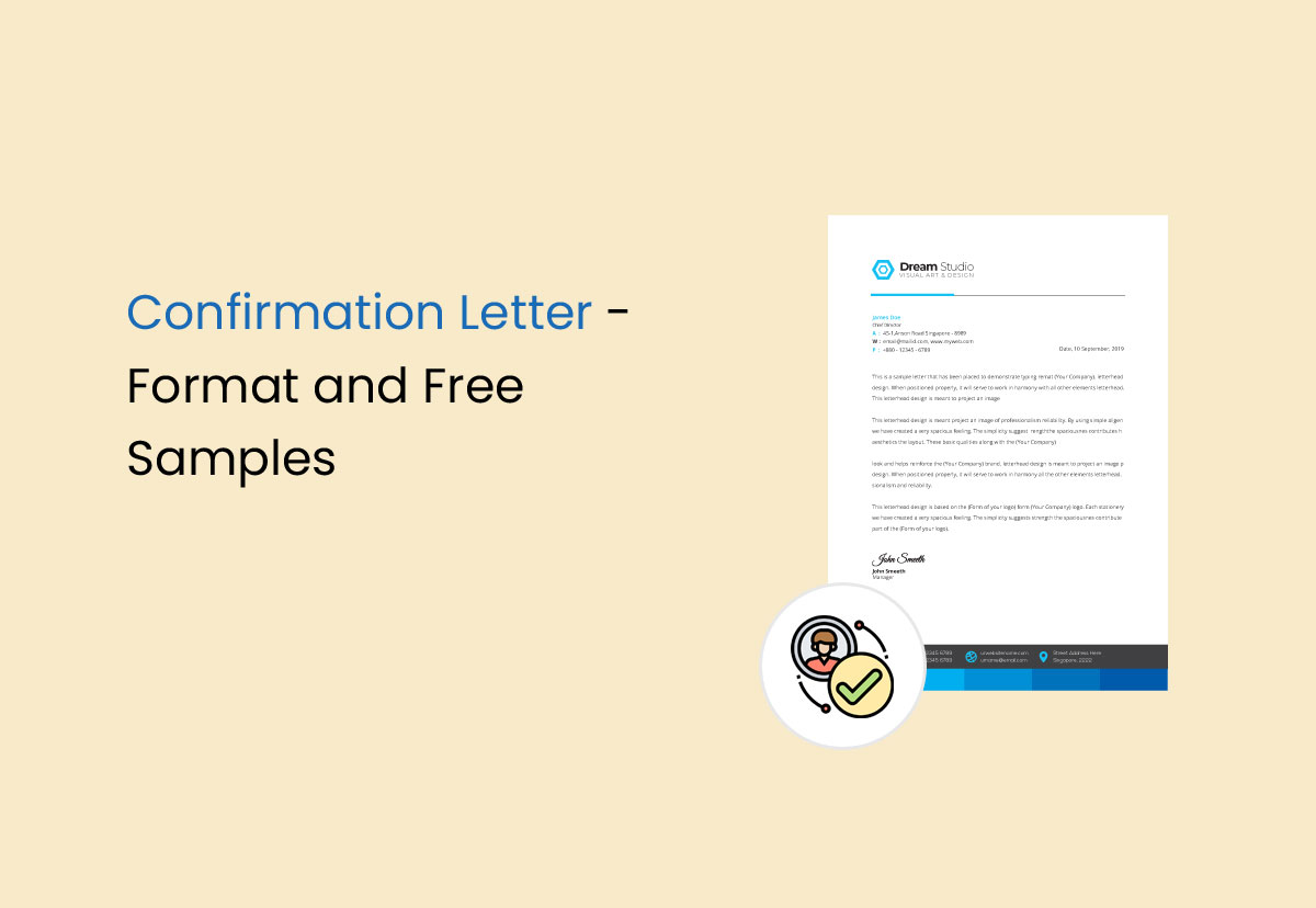 Confirmation Letter - Format in Word & Pdf (Download Templates)
