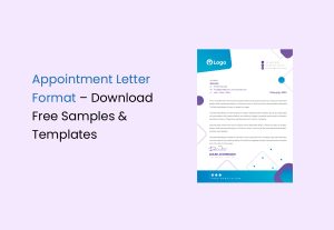 Appointment Letter - Format in Word, & Pdf (Download Templates)